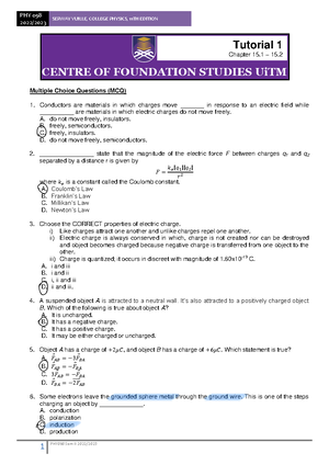 Tutorail 2 physics - 2022/ SERWAY VUILLE, COLLEGE PHYSICS, 11TH EDITION ...