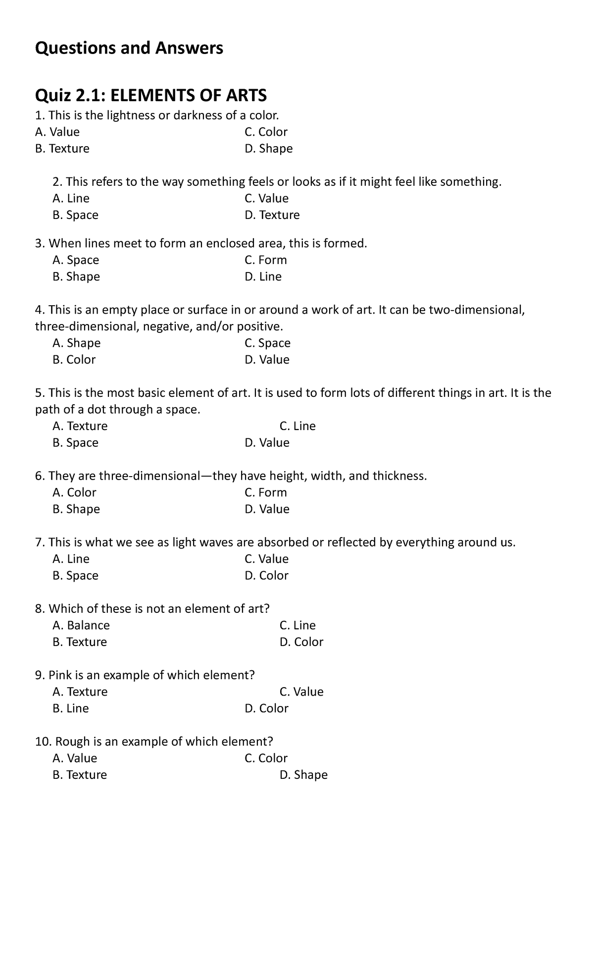 Elements Of Art Questions at Michael Montalvo blog Elements Of Art Questions at Michael Montalvo blog