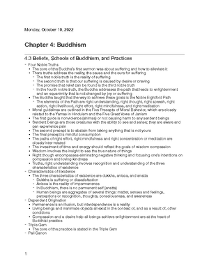 Chapter 7 Notes - Monday, September 26, 2022 Eastern Religions Chapter ...