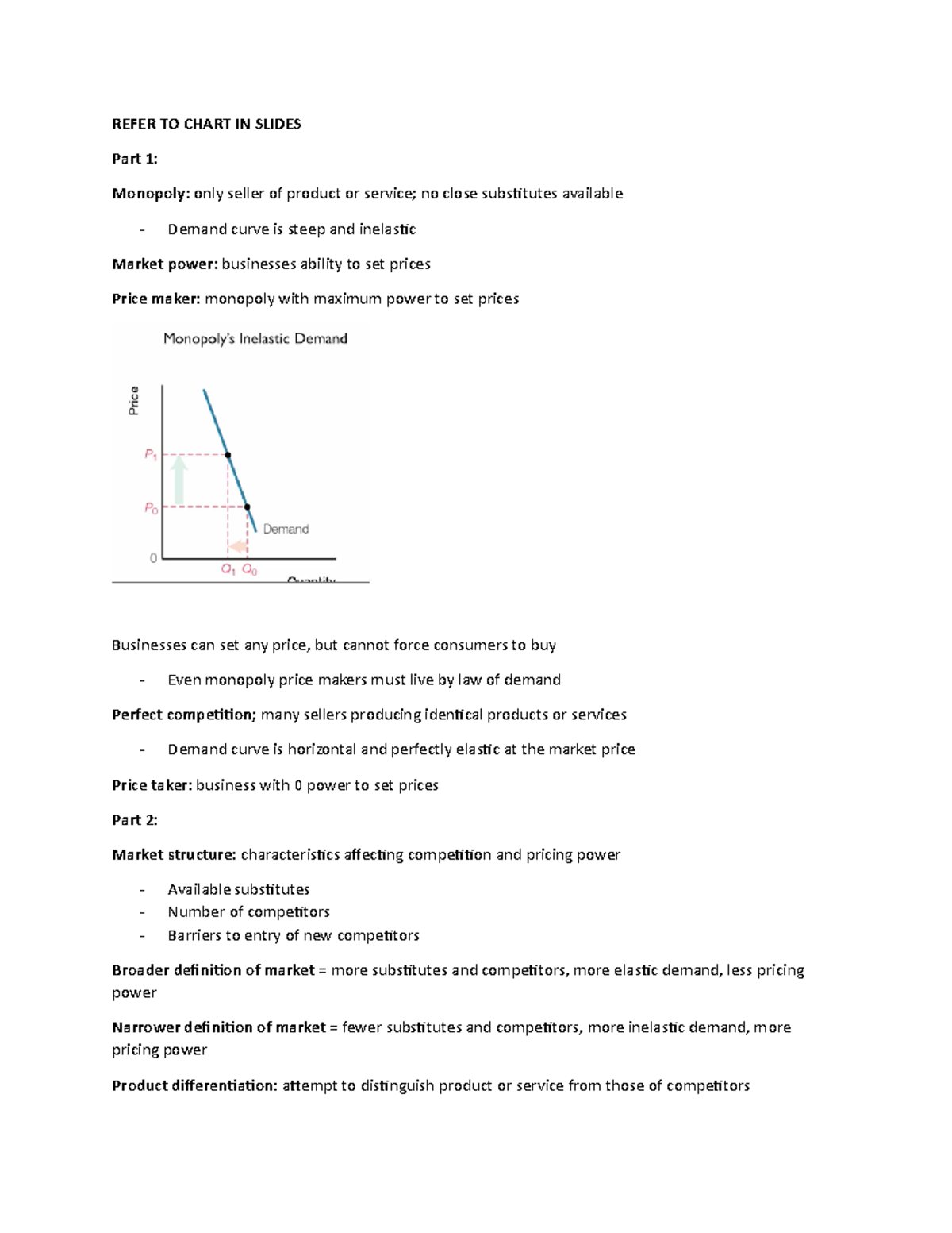 Lecture Module 8 Notes - Chapter 8 | Pricing Power: Monopoly to ...