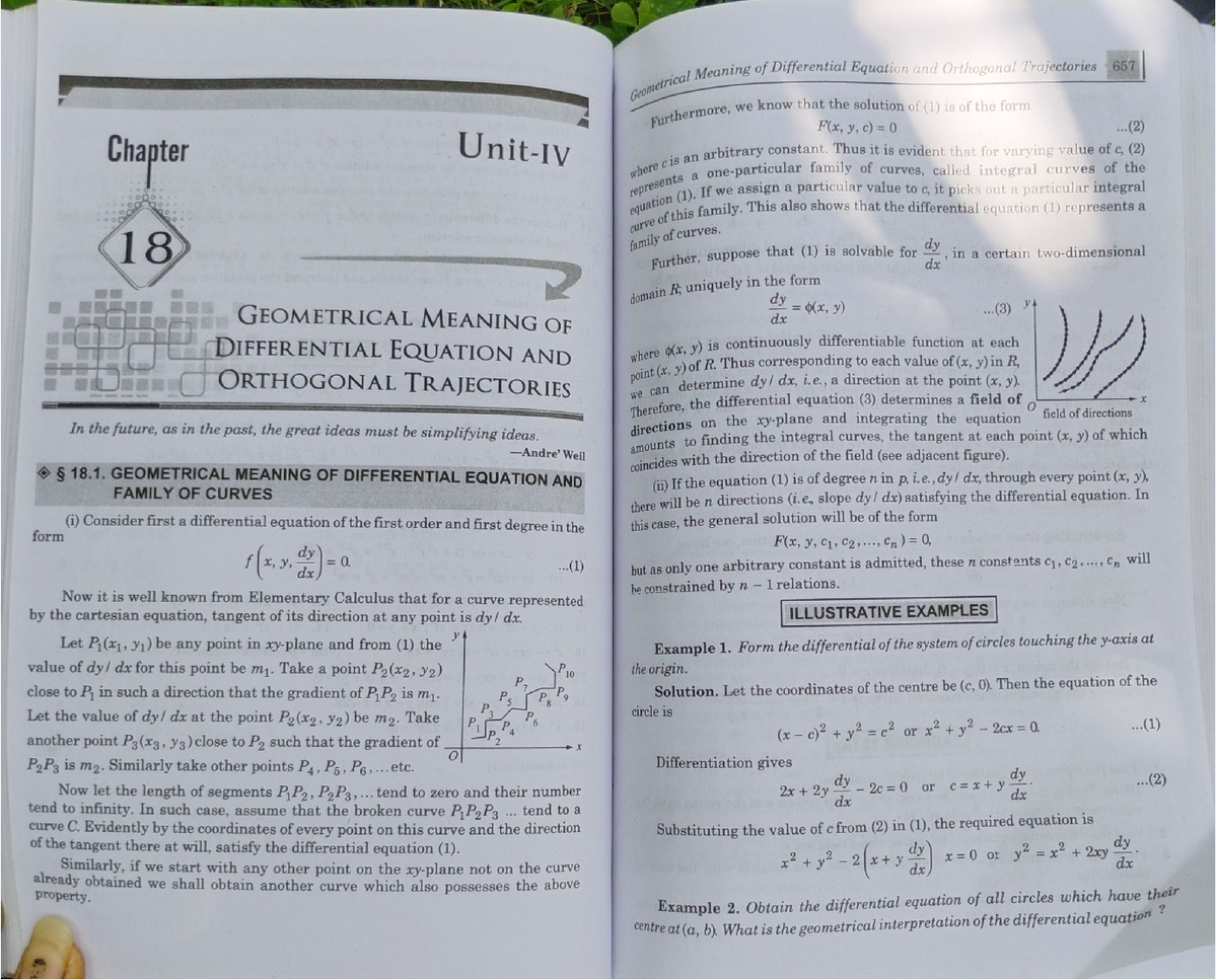 Orthogonal trajectory and constant coficiant - Computer Science SL - Studocu
