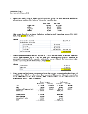 Management advisory services compilation of formula - Cost Acctg and ...