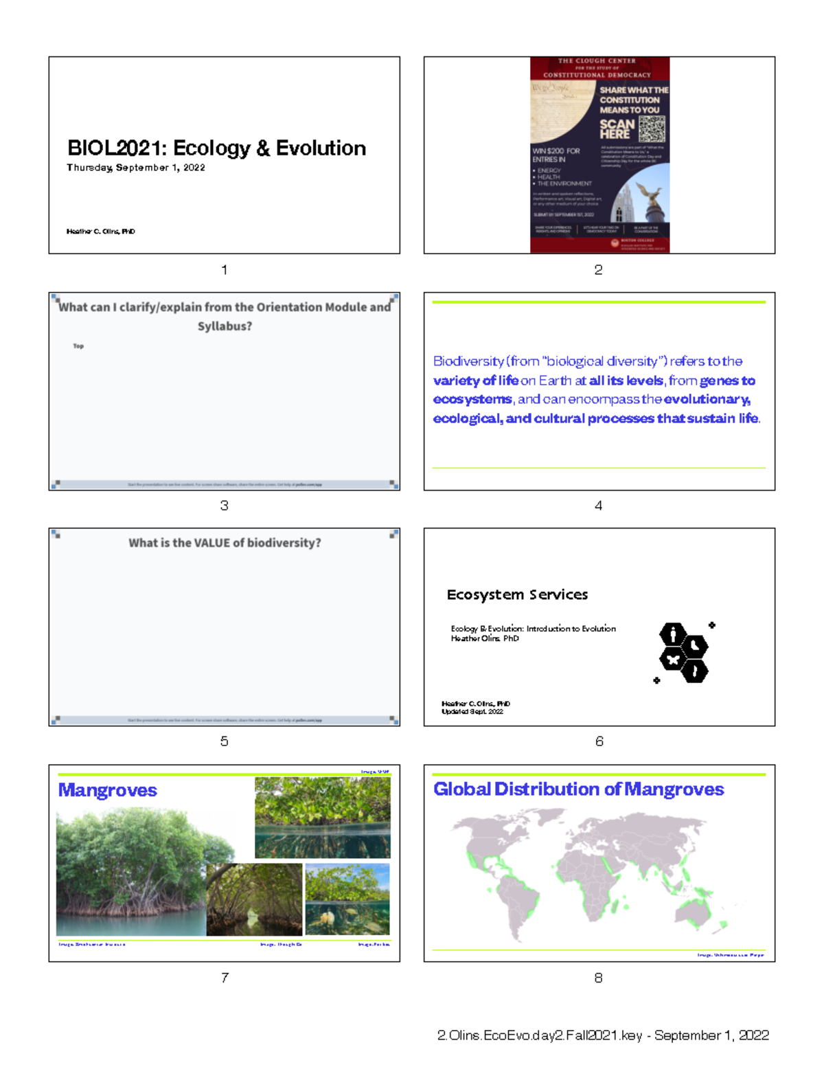 2.Olins.Eco Evo - Week 2 - Heather C. Olins, PhD BIOL2021: Ecology ...