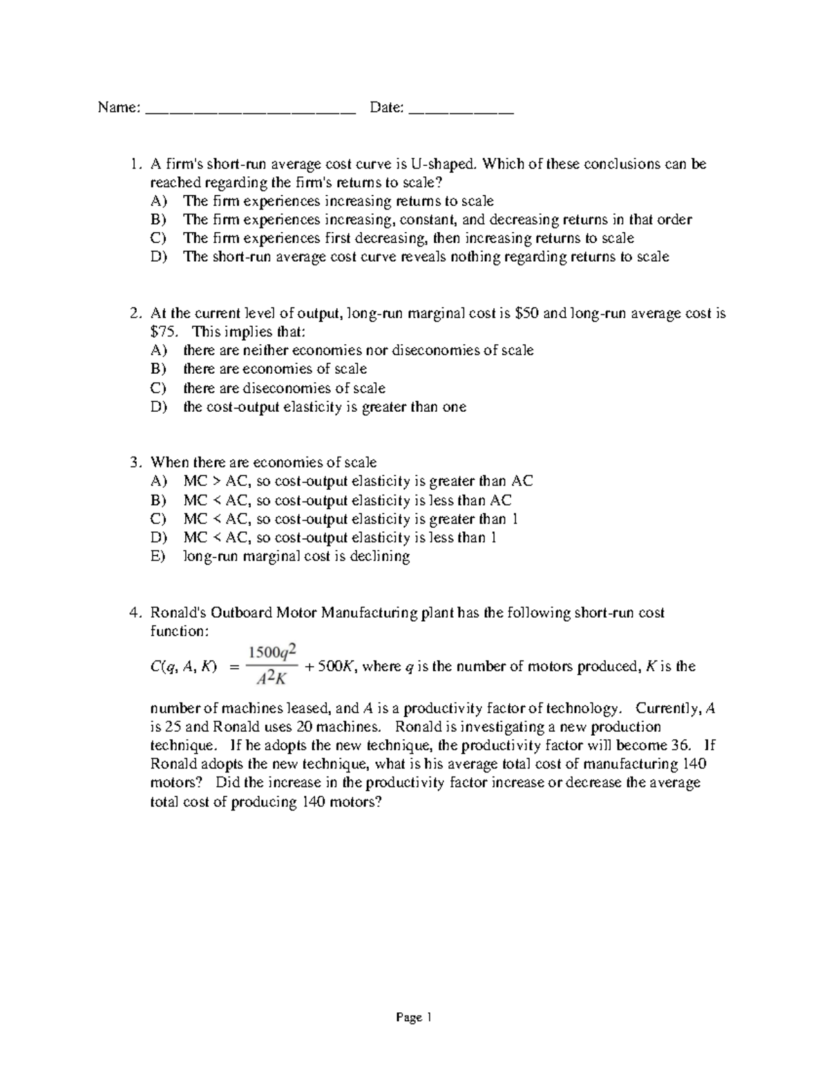 Tutorial Ch7 II NS - Exercises for the exam - Page 1 Name ...