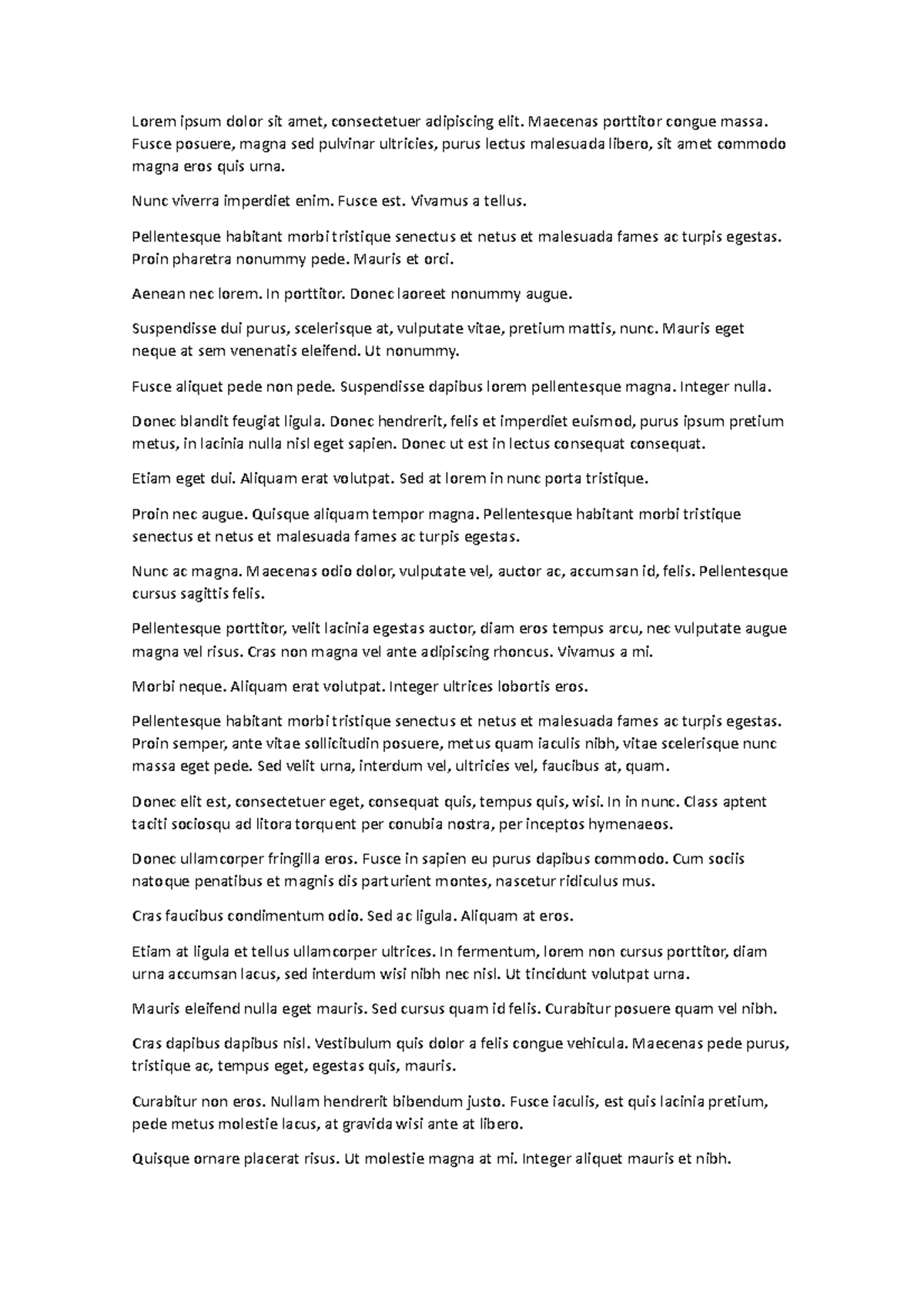 Lorem - Maecenas porttitor congue massa. Fusce posuere, magna sed ...