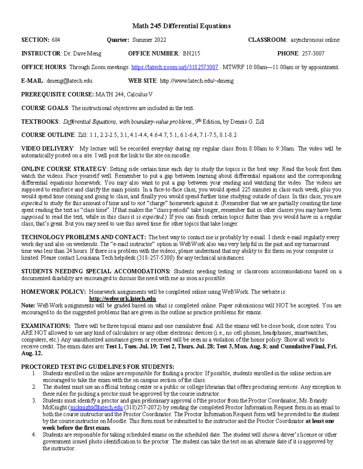 MATH 245 Meng Summer '22 Syllabus - Math 245 Differential Equations ...