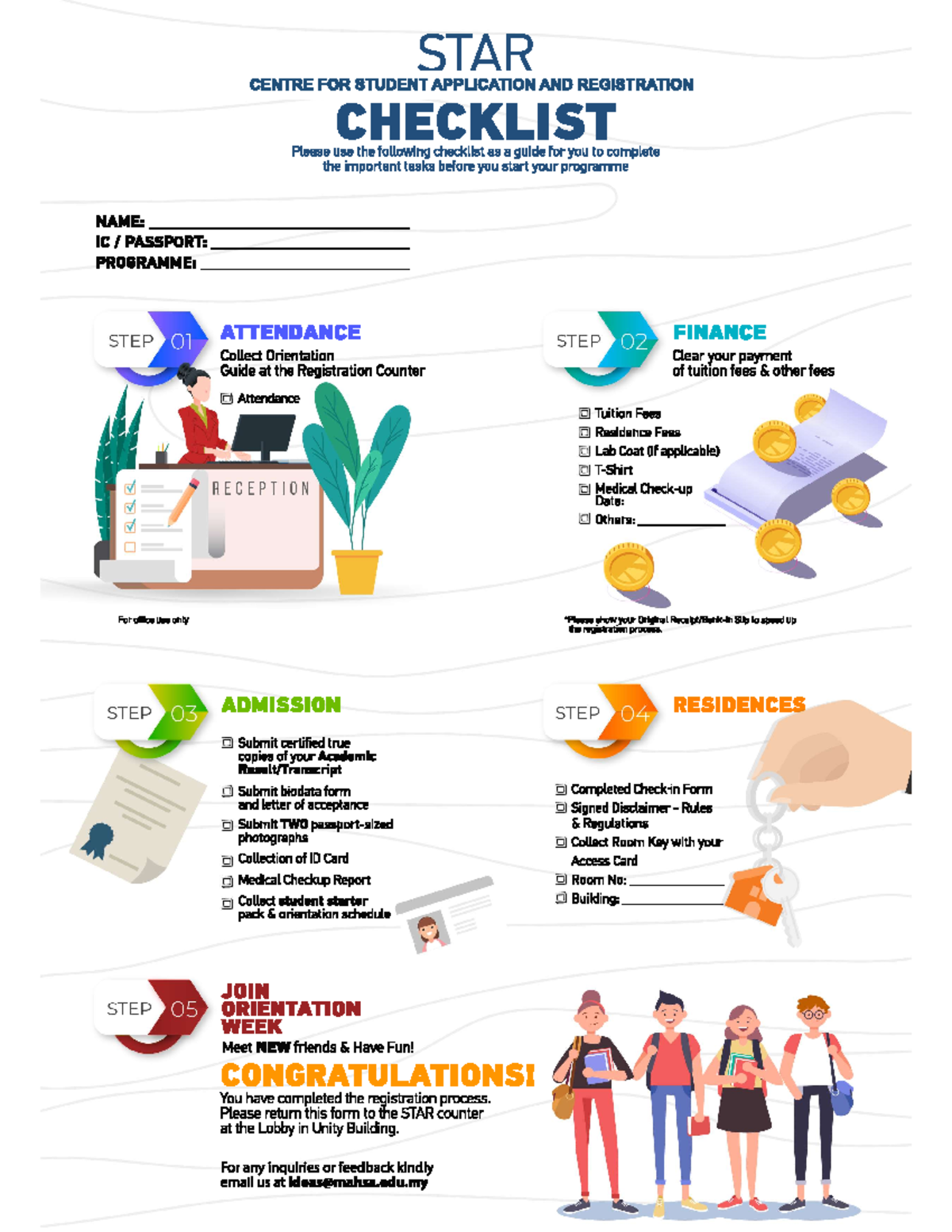 STAR Checklist (with Letter of Acceptance and Biodata Form)c - thesis ...
