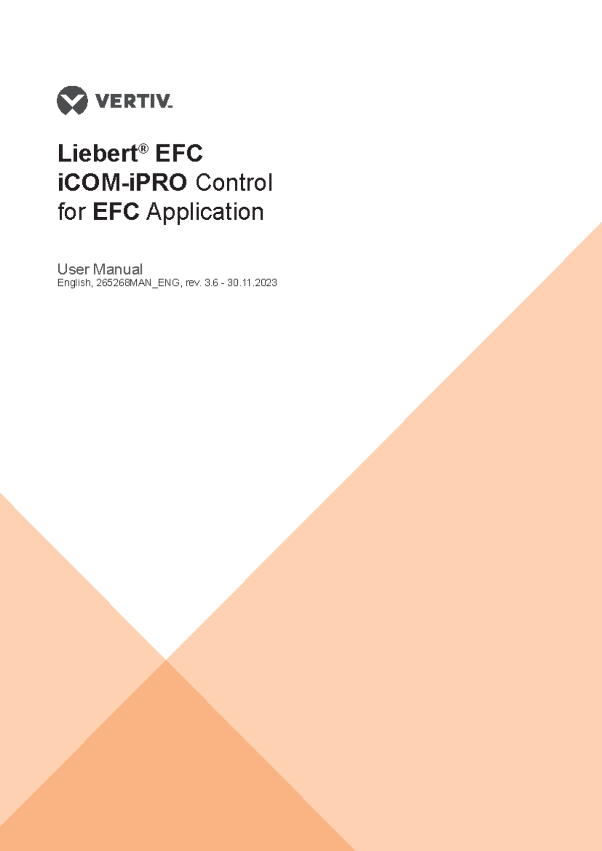 Liebert-EFC i Com Control-UM-EN-EMEA-265268 rev - Liebert ® EFC iCOM ...