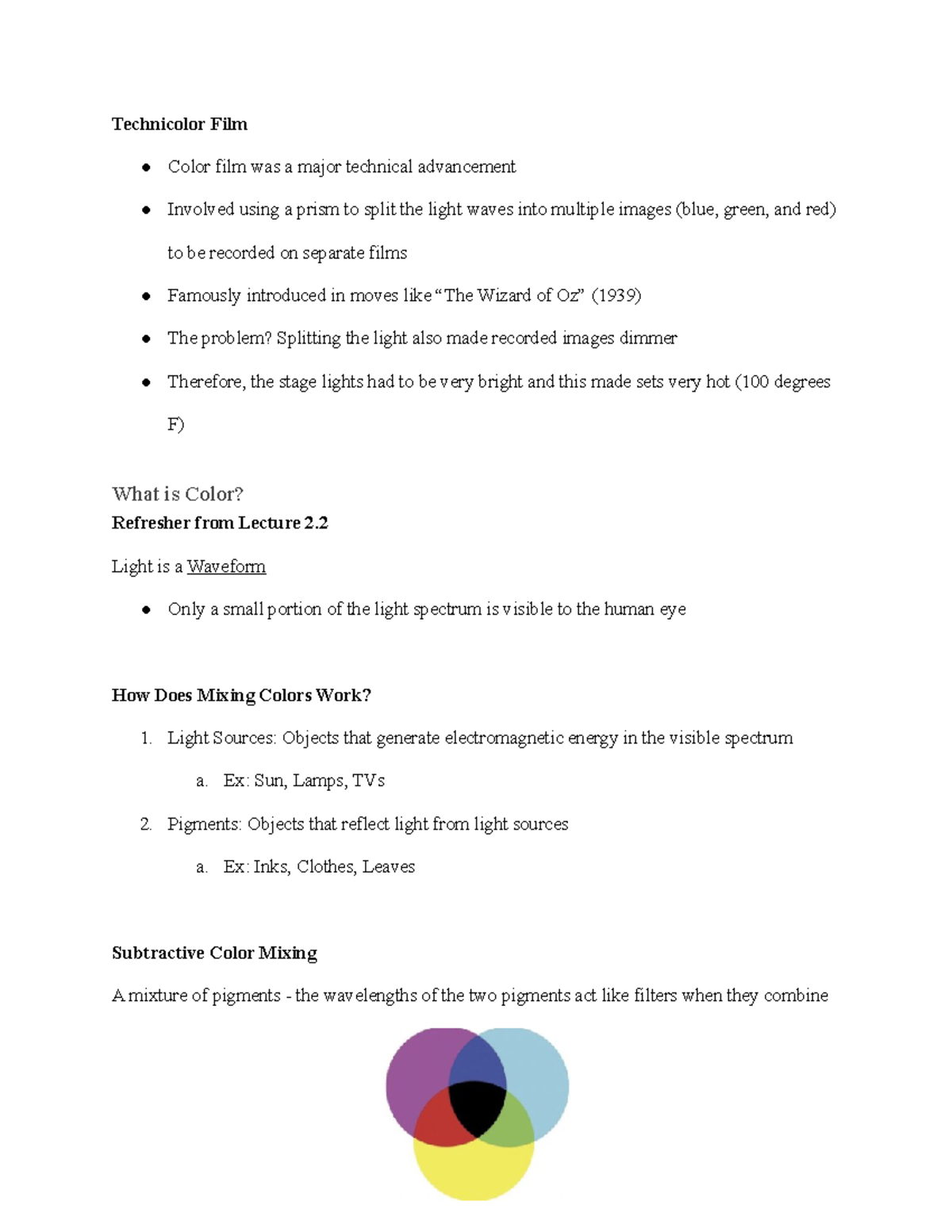 Color Perception - Technicolor Film Color film was a major technical ...