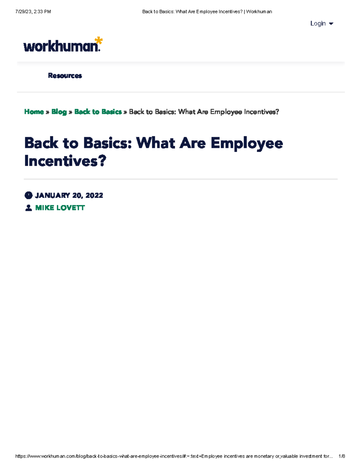 Back to Basics What Are Employee Incentives Workhuman - Home » Blog ...