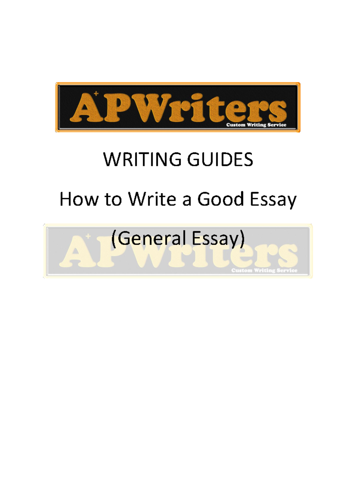 APWriters - How to write a great essay - WRITING GUIDES How to Write a ...