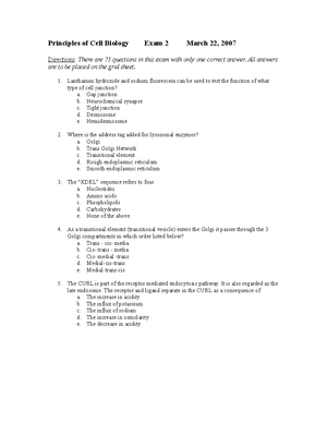 BIO 311 EXAM #2 - Exam #2 lecture notes - Cell membrane, signal ...
