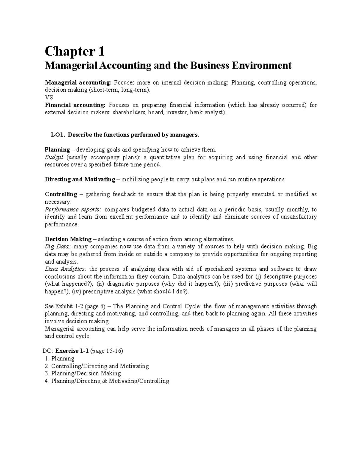 Chapter 1 Student Handout Chapter 1 Student Handout - Chapter 1 ...