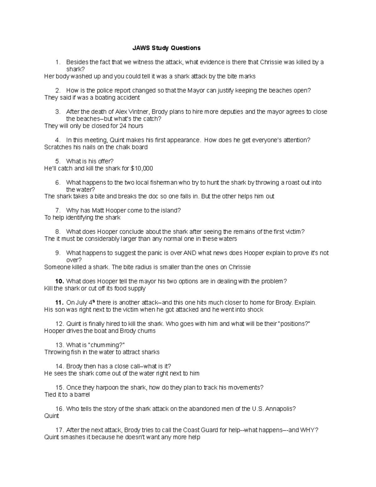 THEA-Jaws - The professor I don't remember awesome class though - JAWS ...