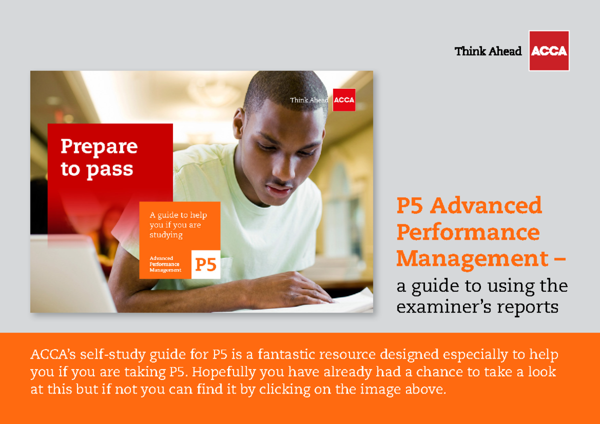 Reflections 1st P5 Advanced Performance Management FORM - P5 Advanced ...