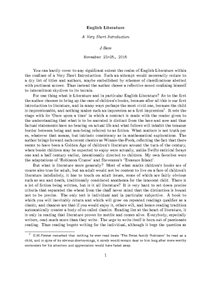 History of Eng Lit - HISTORY OF ENGLISH LITERATURE I ENGLISH LITERATURE ...