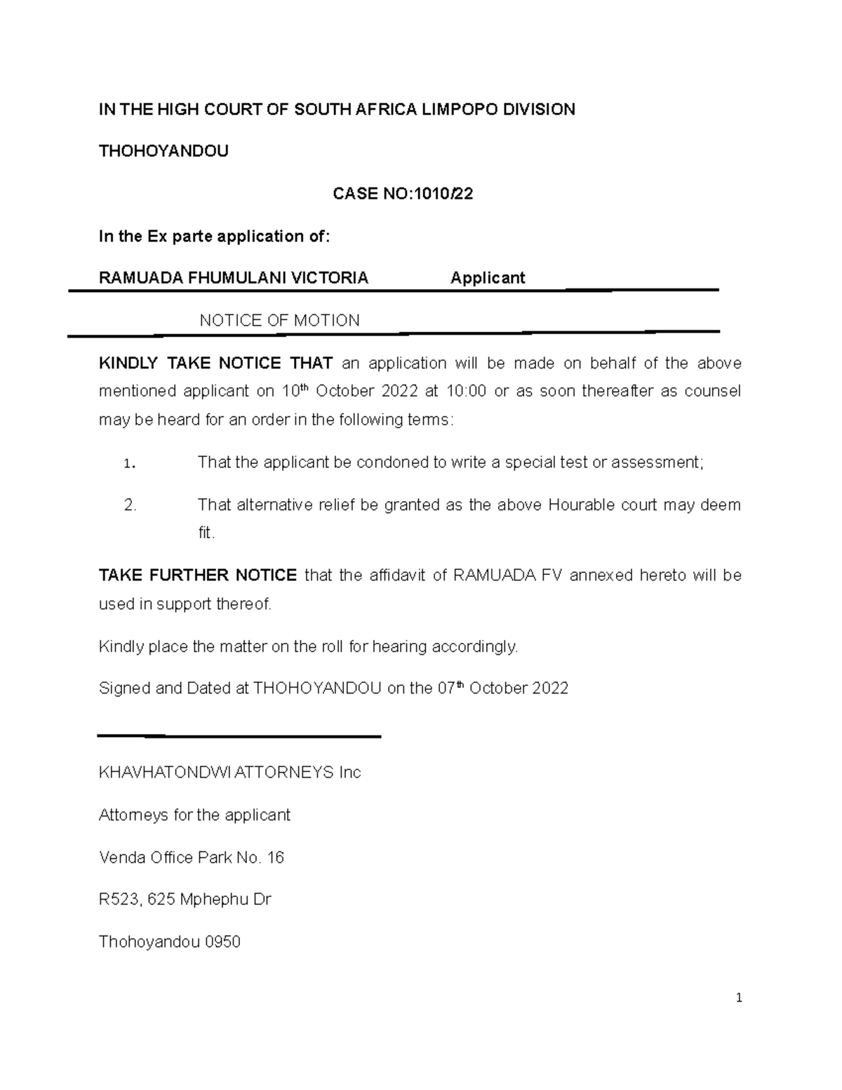 Condonation CIV - These are simple notes from a task given in class ...