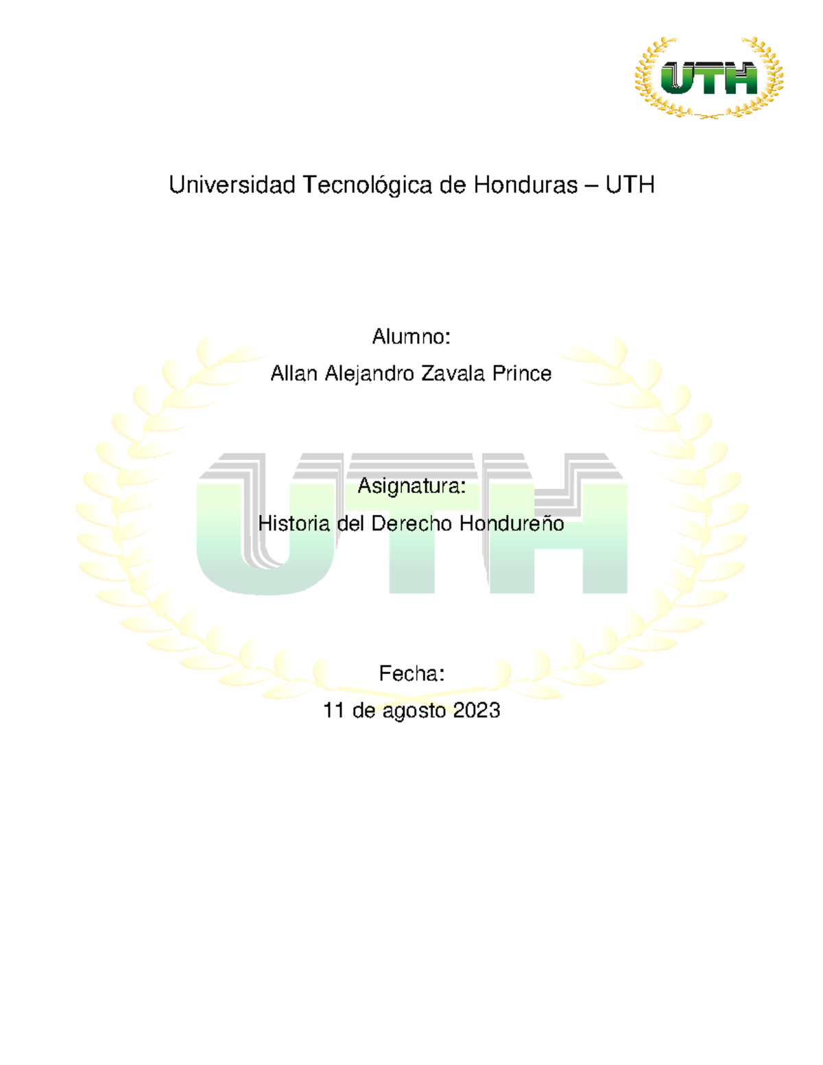 Tarea 1-Allan Zavala - Universidad Tecnológica de Honduras – UTH Alumno ...