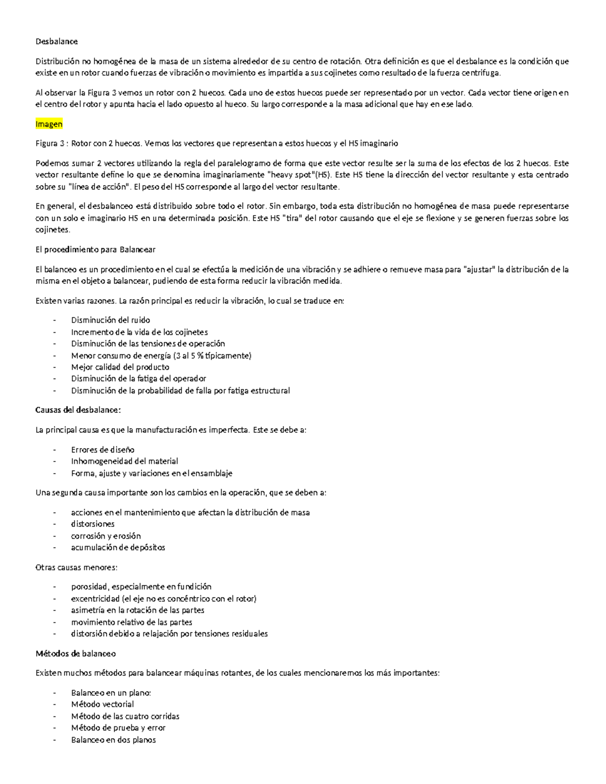 Desbalance - Desbalance Distribución no homogénea de la masa de un ...