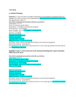 Case study number 3 - 1. Sort clients with similar symptoms into those ...