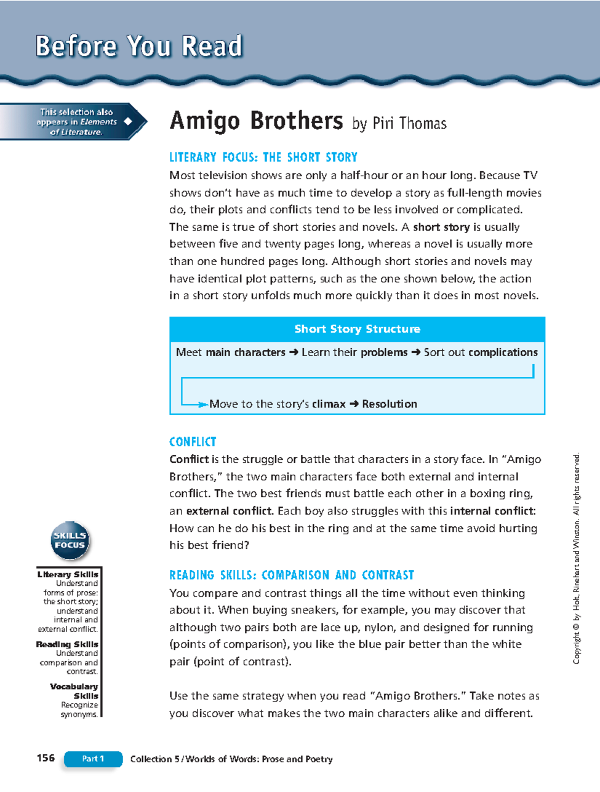 PDF of Amigo Brothers - this is for my students - 156 Part 1 Collection ...