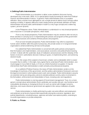 Intro to Public Administration. Module 2 - I. UNIT TITLE/CHAPTER TITLE ORIGIN AND DEVELOPMENT OF ...