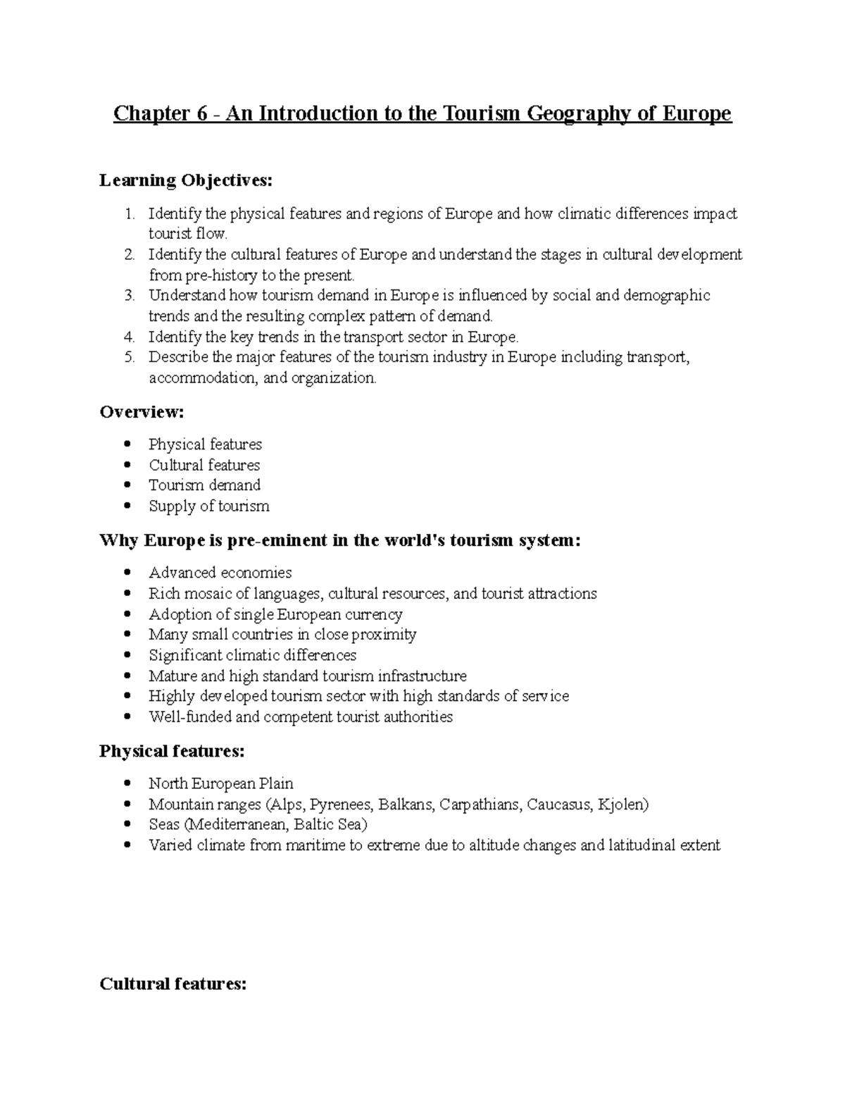 Chapter 6 - TESM - Summarized Notes from textbook - Chapter 6 - An ...