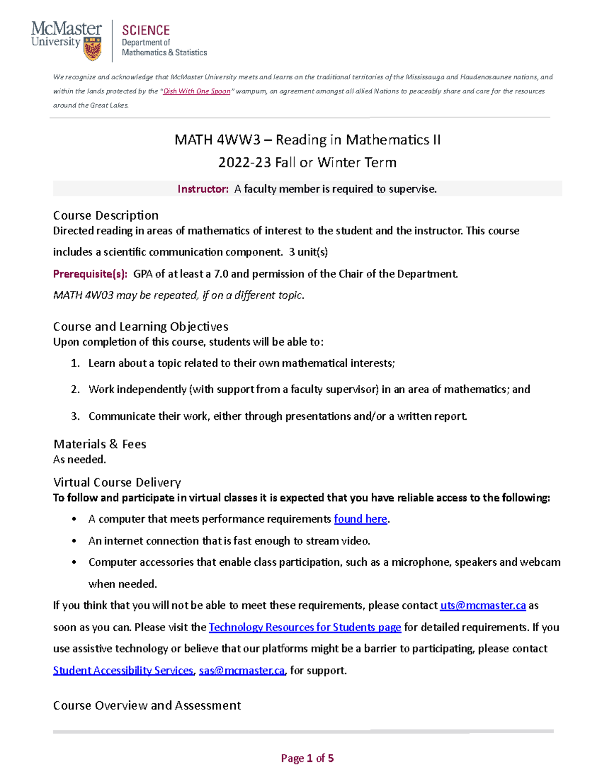 MATH-4WW3-T2 - document - We recognize and acknowledge that McMaster ...