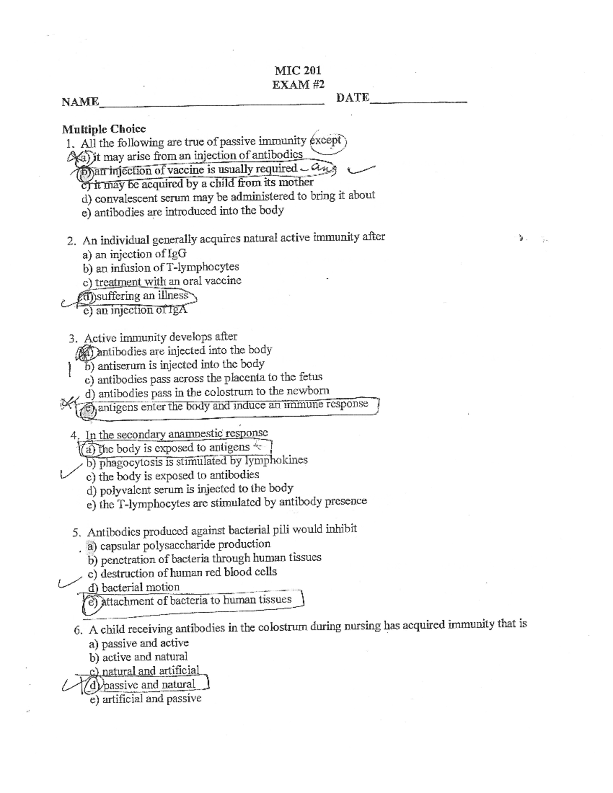 Micro exam 2 - exam 2 questions - CMB 201 - Studocu