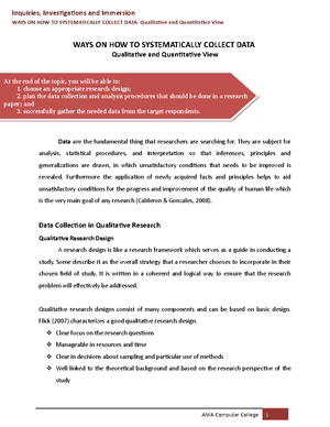 Chapter III - The Research Methodology 3 - RESEARCH METHODOLOGY CHAPTER ...