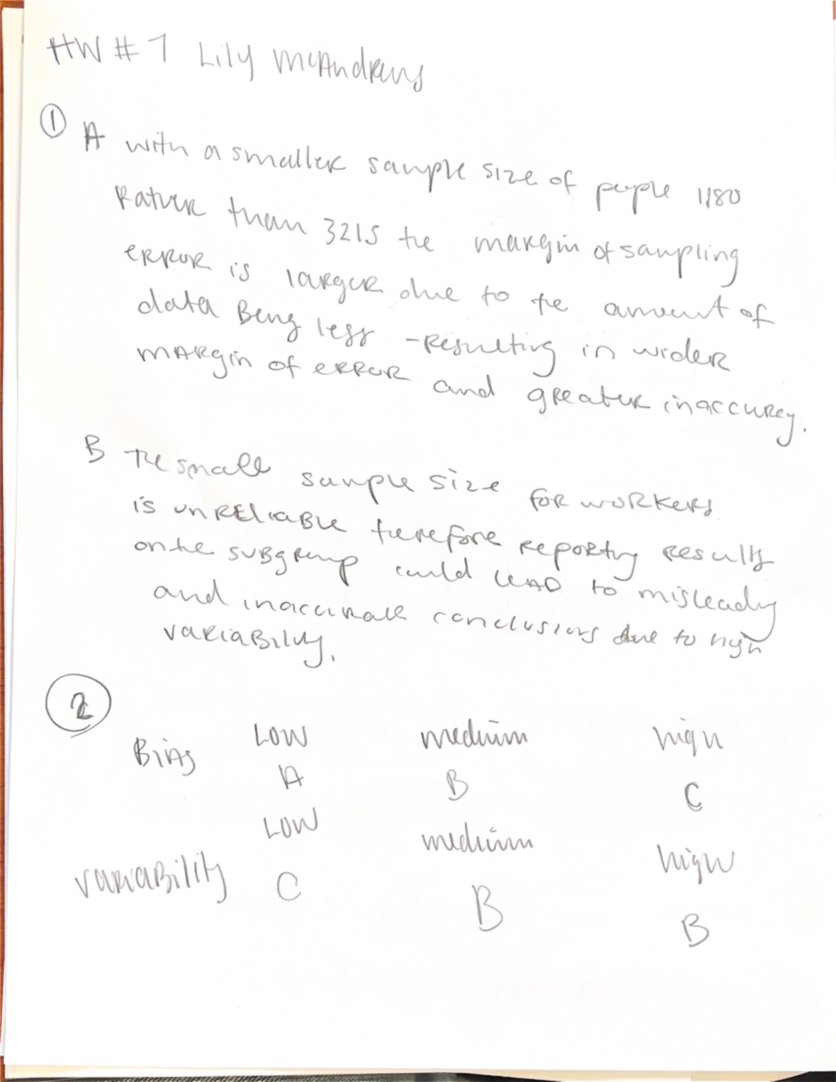 Hw #7 - Homework 7 answer solutions - ECO 221.00 - HW 1 Lily mundrens I ...