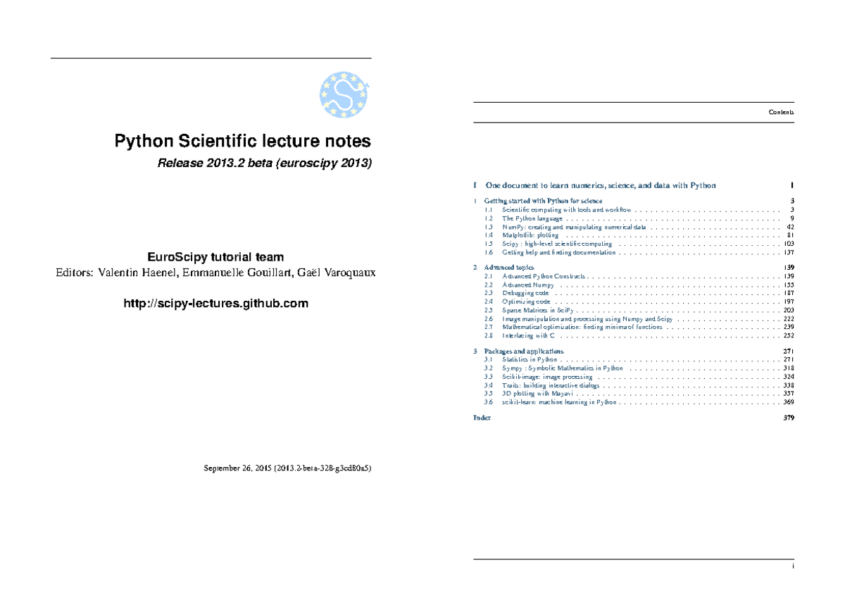 Python Scientific - Libro de programación - UVM - Studocu