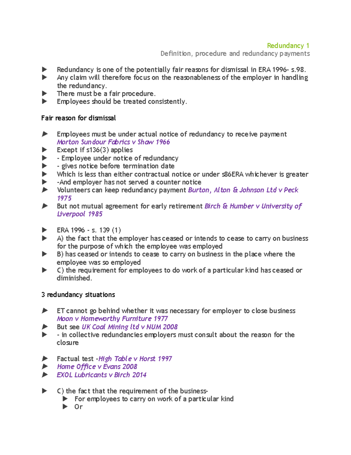 Redundancy Powerpoint - Redundancy 1 Definition, procedure and ...