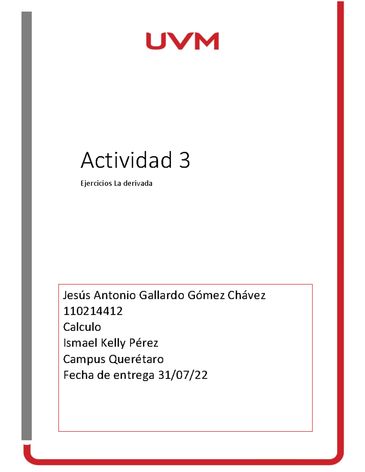 A#3 Jaggch - actividad 3 ejercicios de calculo - Actividad 3 Ejercicios ...