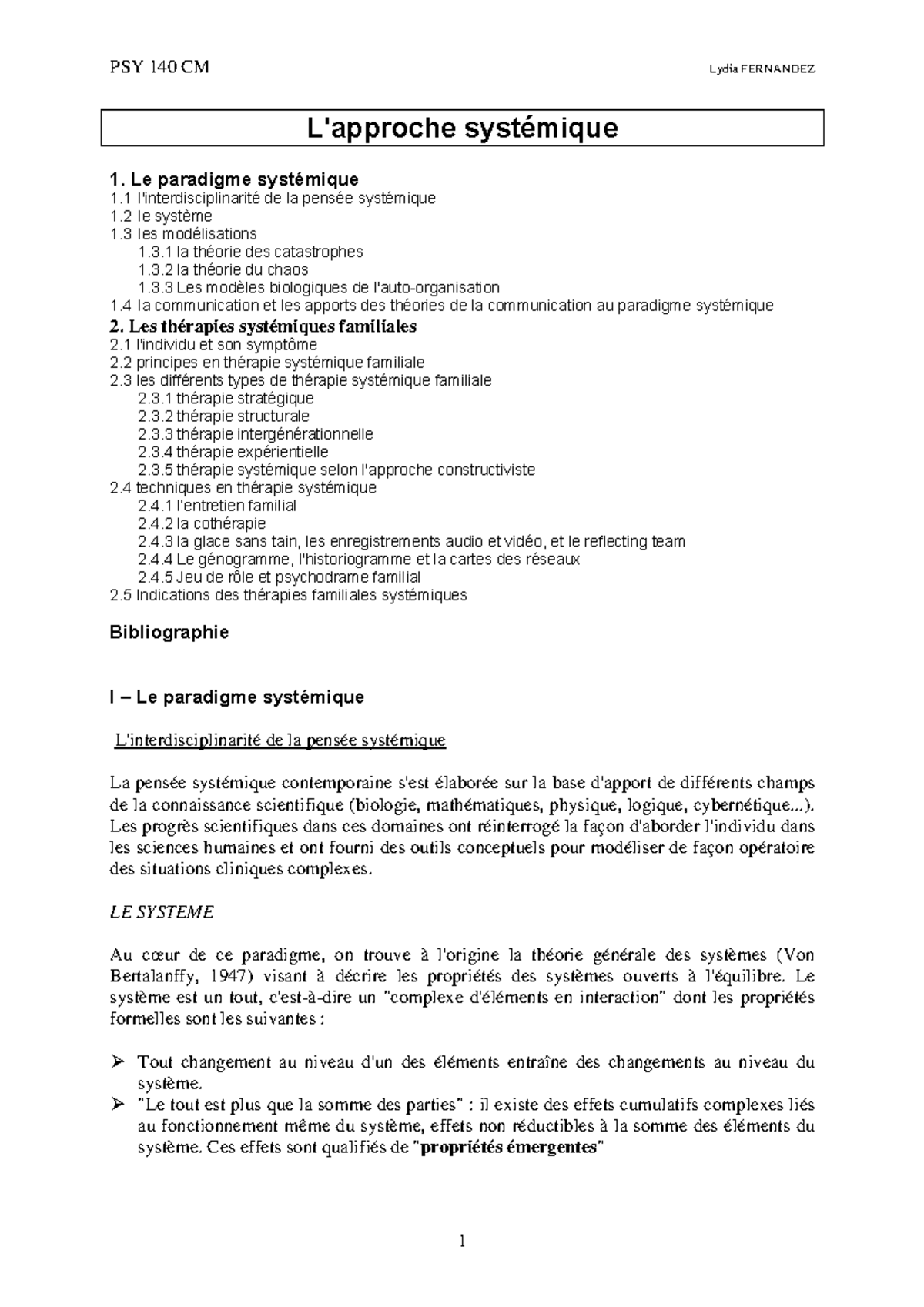 Approche systémique avec La pensée systémique contemporaine et la ...