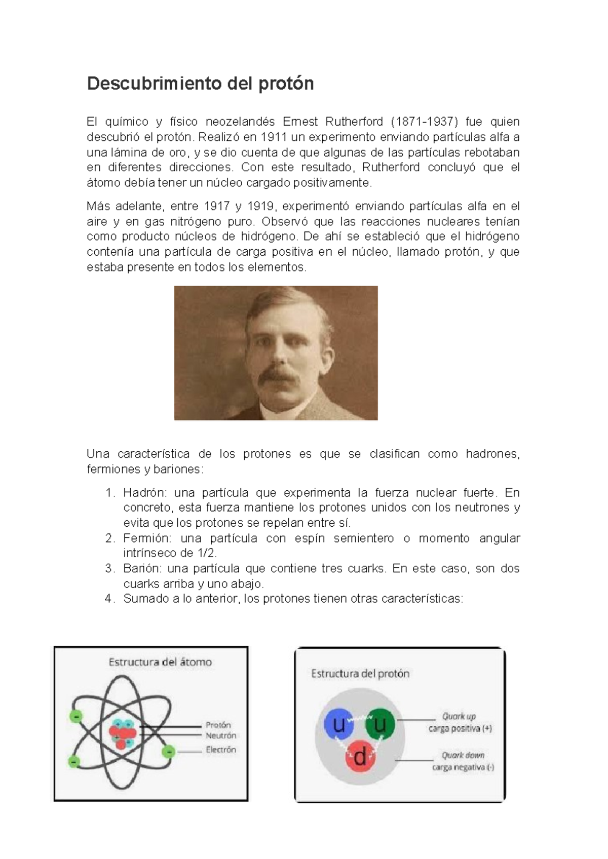 imiento del protón - Descubrimiento del protón El químico y físico ...