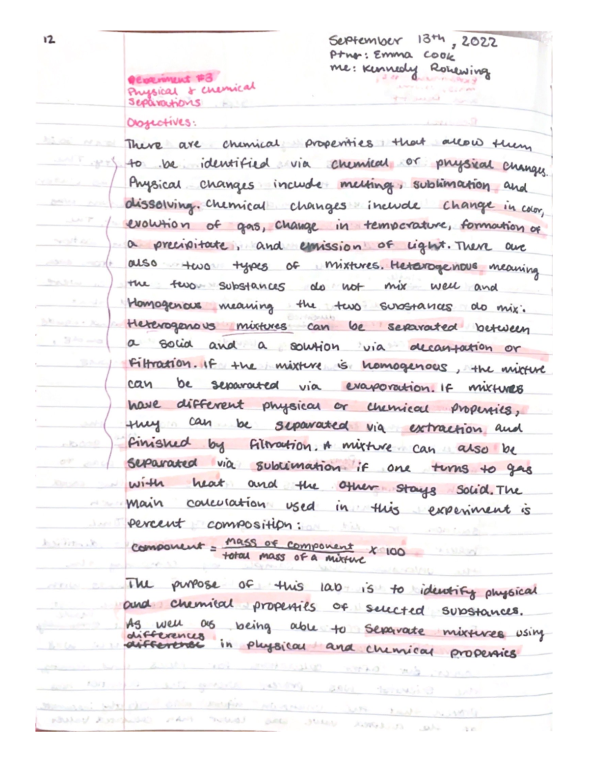 Experiment 3 notebook - Chem 121/121L - Studocu