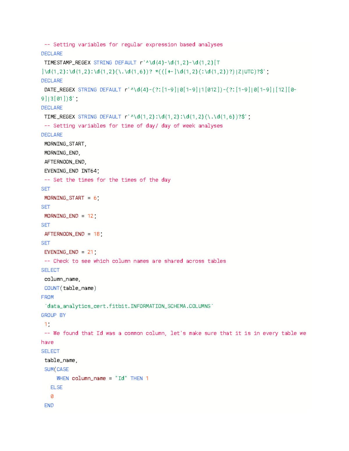 Coursera dacert c2r samplesql - Setting variables for regular ...