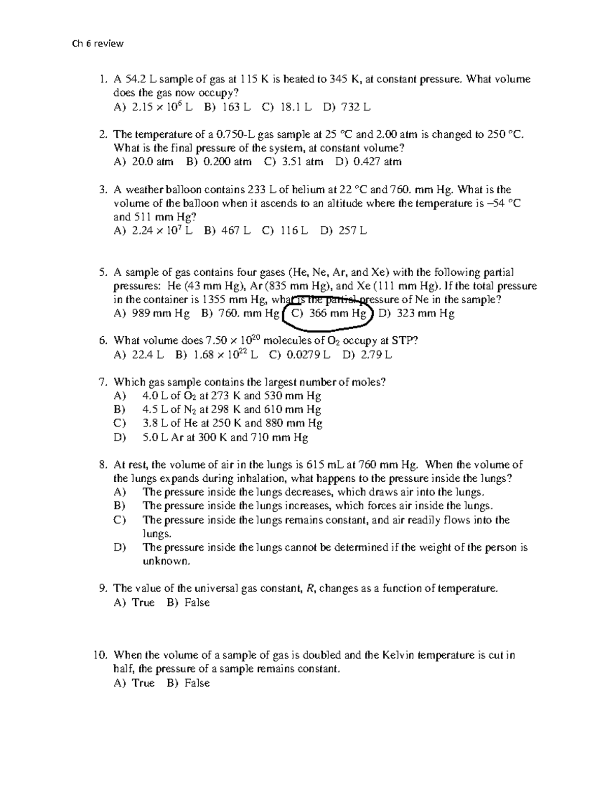 Review Chapter 6 Chem DR H Ch 6 Review A 54 L Sample Of Gas At 115 review-chapter-6-chem-dr-h-ch-6-review-a-54-l-sample-of-gas-at-115