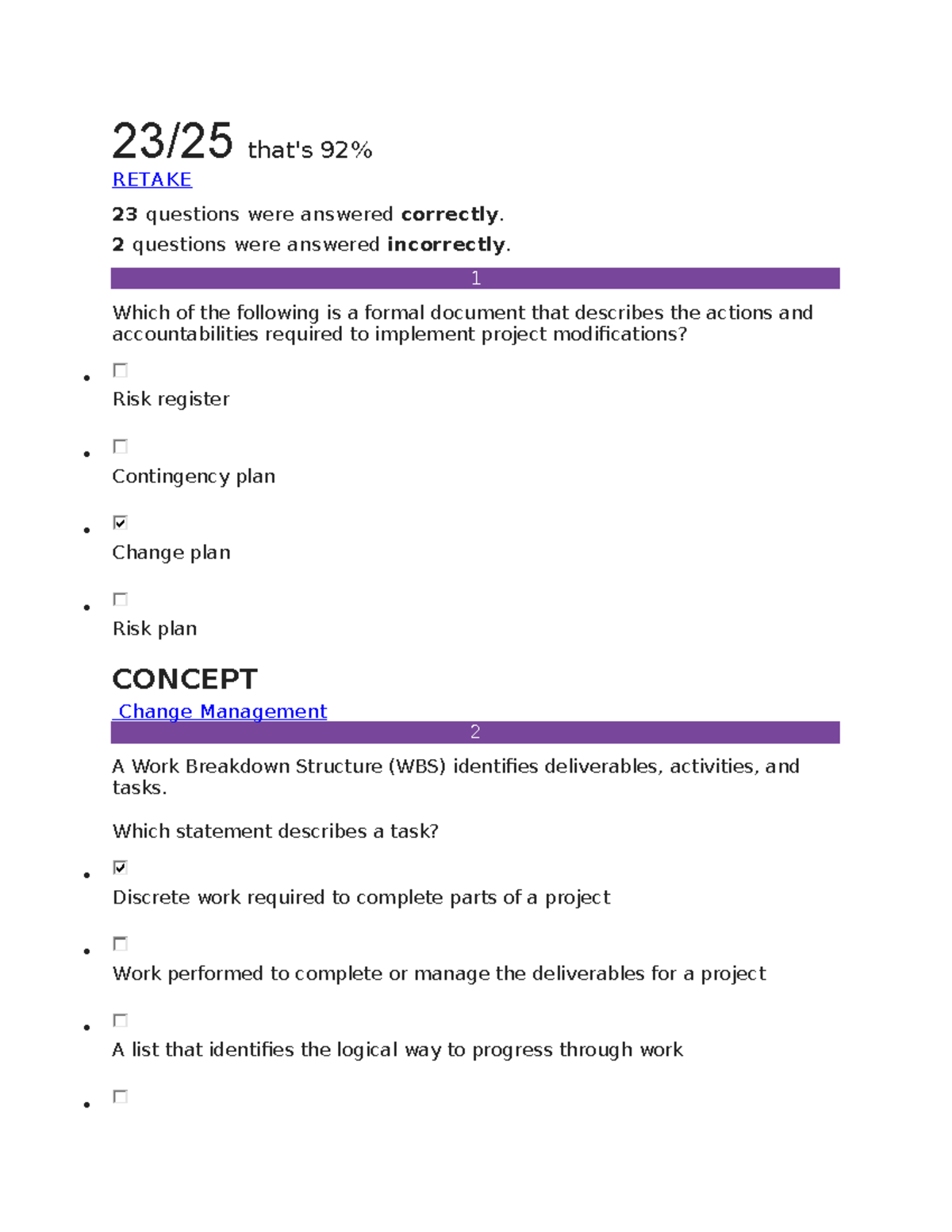 Project Management-Final Milestone - 23/25 that's 92% RETAKE 23 ...