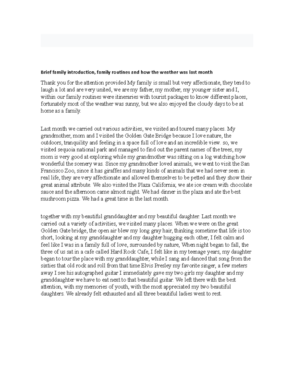 Breve introducción familiar 2 subirlo - Brief family introduction ...