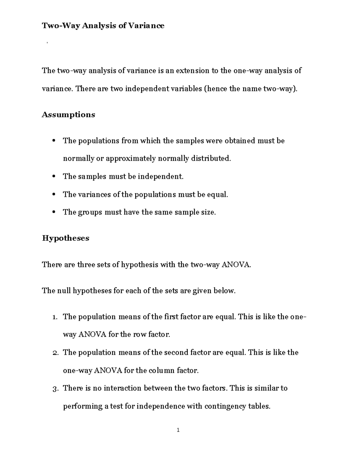 2021 Statistical Sciences Two Way Analysis Of Variance The Two way 2021-statistical-sciences-two-way-analysis-of-variance-the-two-way