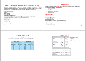 M3-2 Elevation Measurement Types and booking - M3-2: Elevation ...