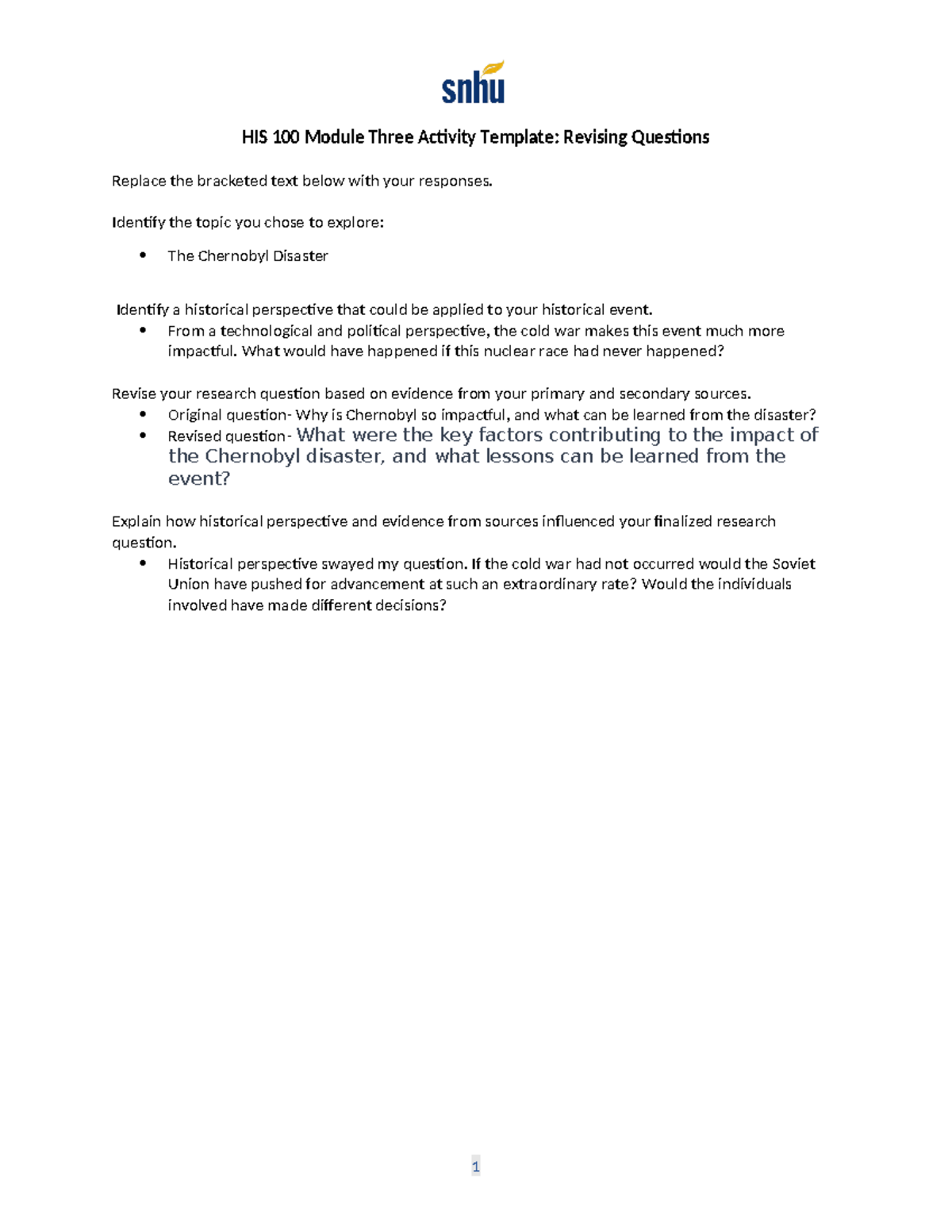 HIS 100 Module 3 2 Jonathan Sandoval - HIS 100 Module Three Activity ...
