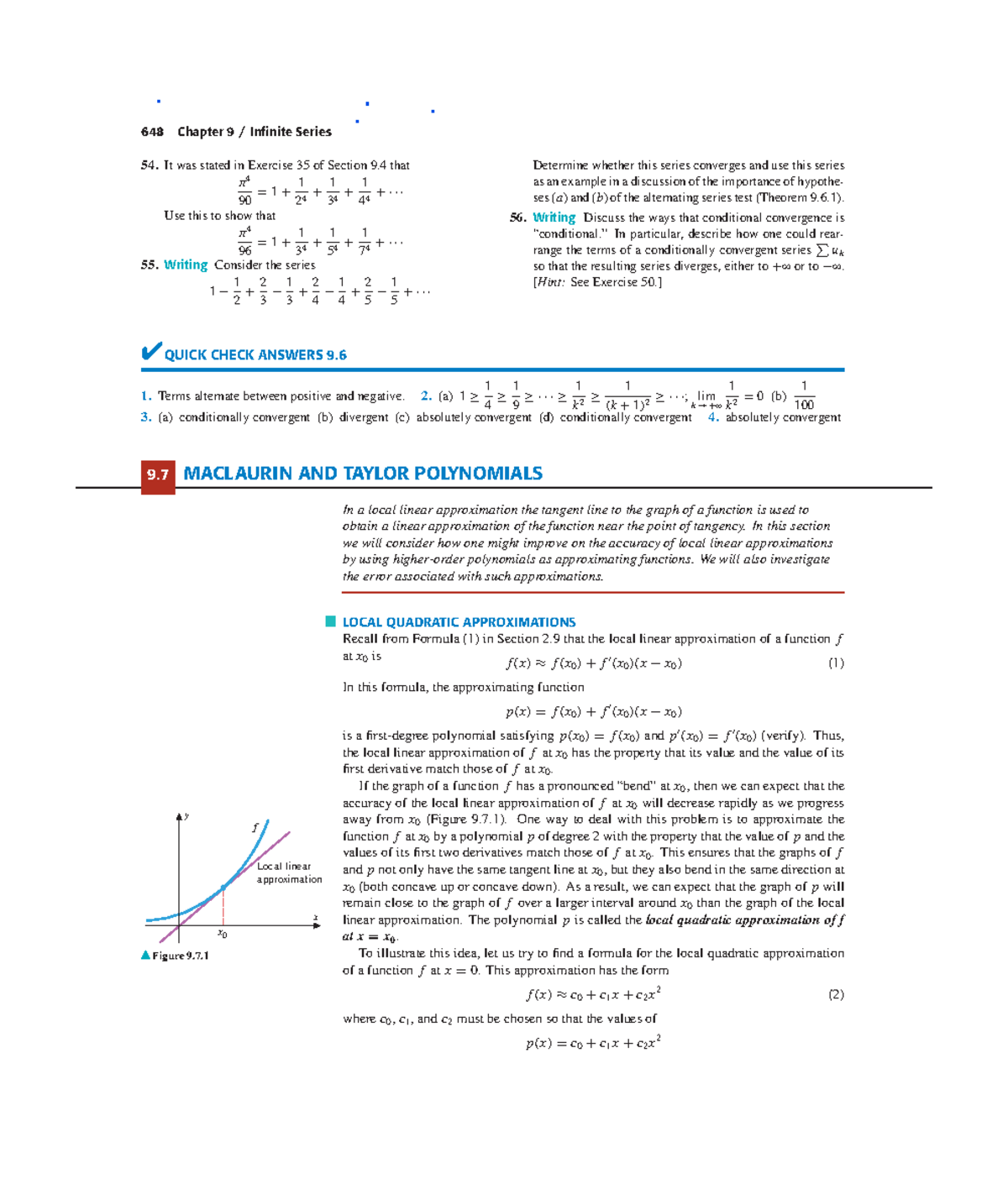 Math work ch9-7 - math work - 648 Chapter 9 / Infinite Series 54. It was stated in Exercise 35 ...