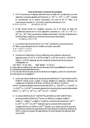 Tablas (Dunnett) ejercicios obligatorio para casa - QUIMICA ANALITICA ...