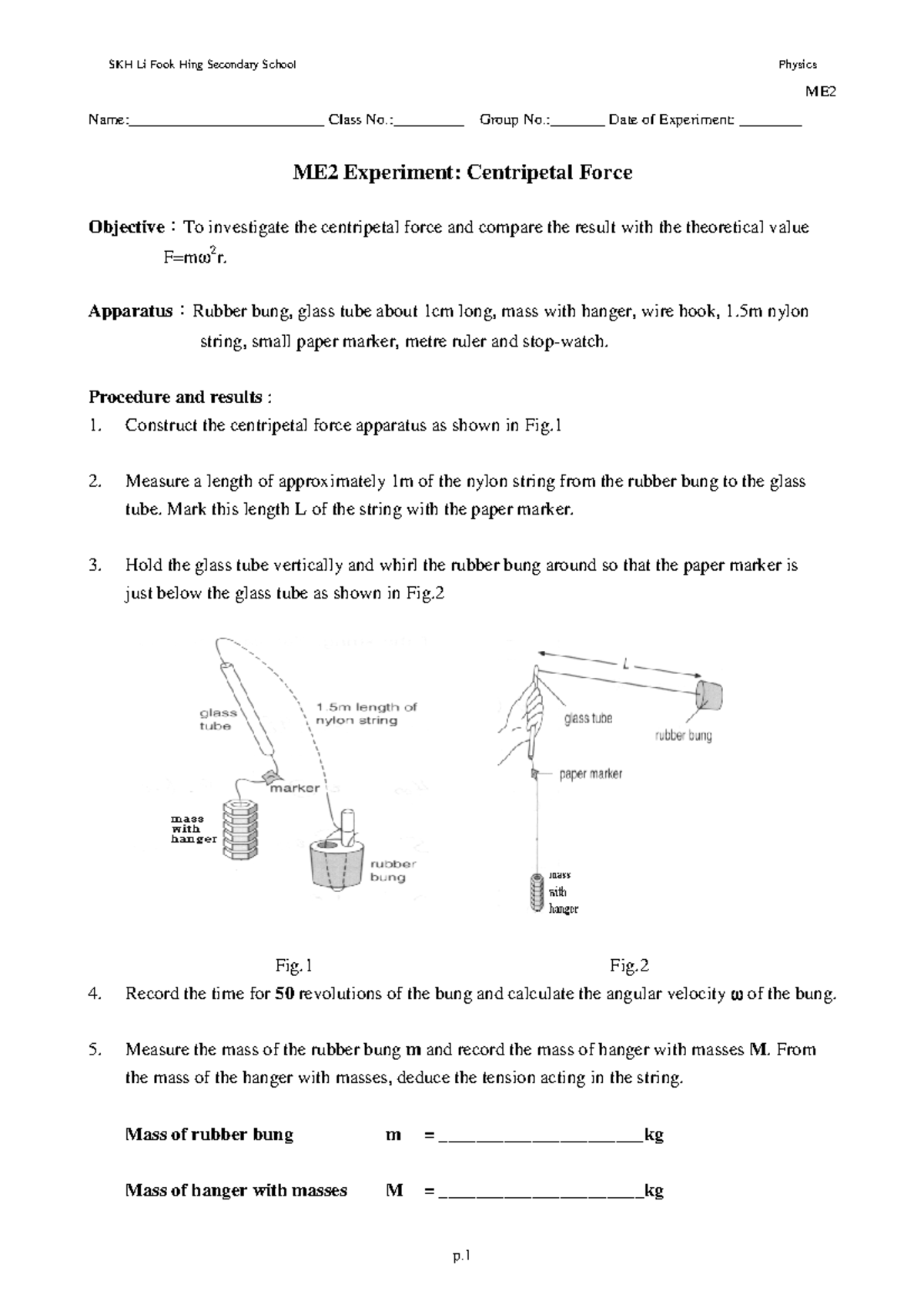 02 me2 centri - Physics - SKH Li Fook Hing Secondary School Physics ME ...