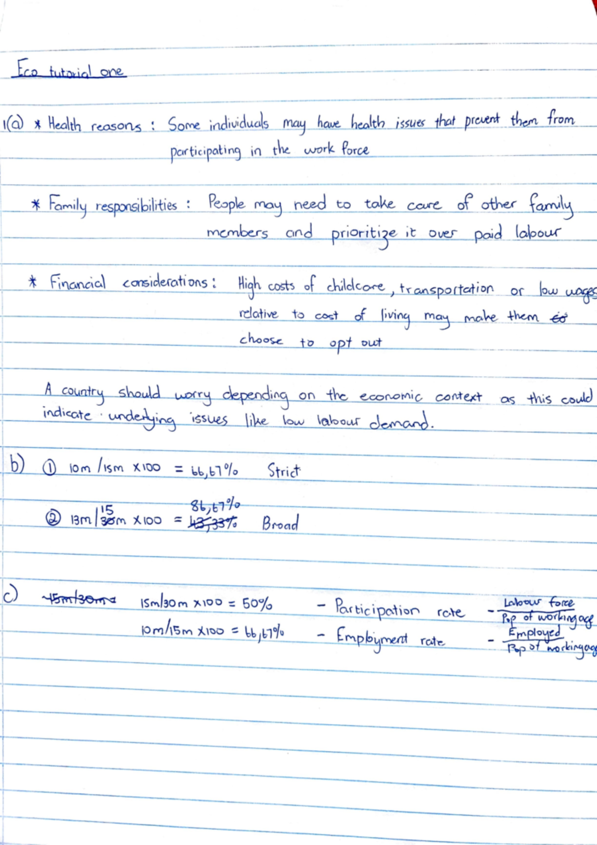 Eco tut 1 - practice tutorial answers -···- ·-· -·- ·- 1( a) "w\th rwso ...