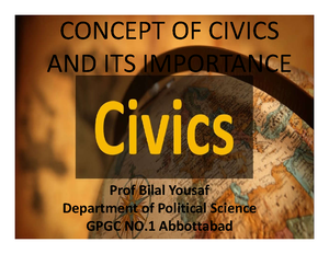 Civic Engagement - Civic engagement means participating in activities ...