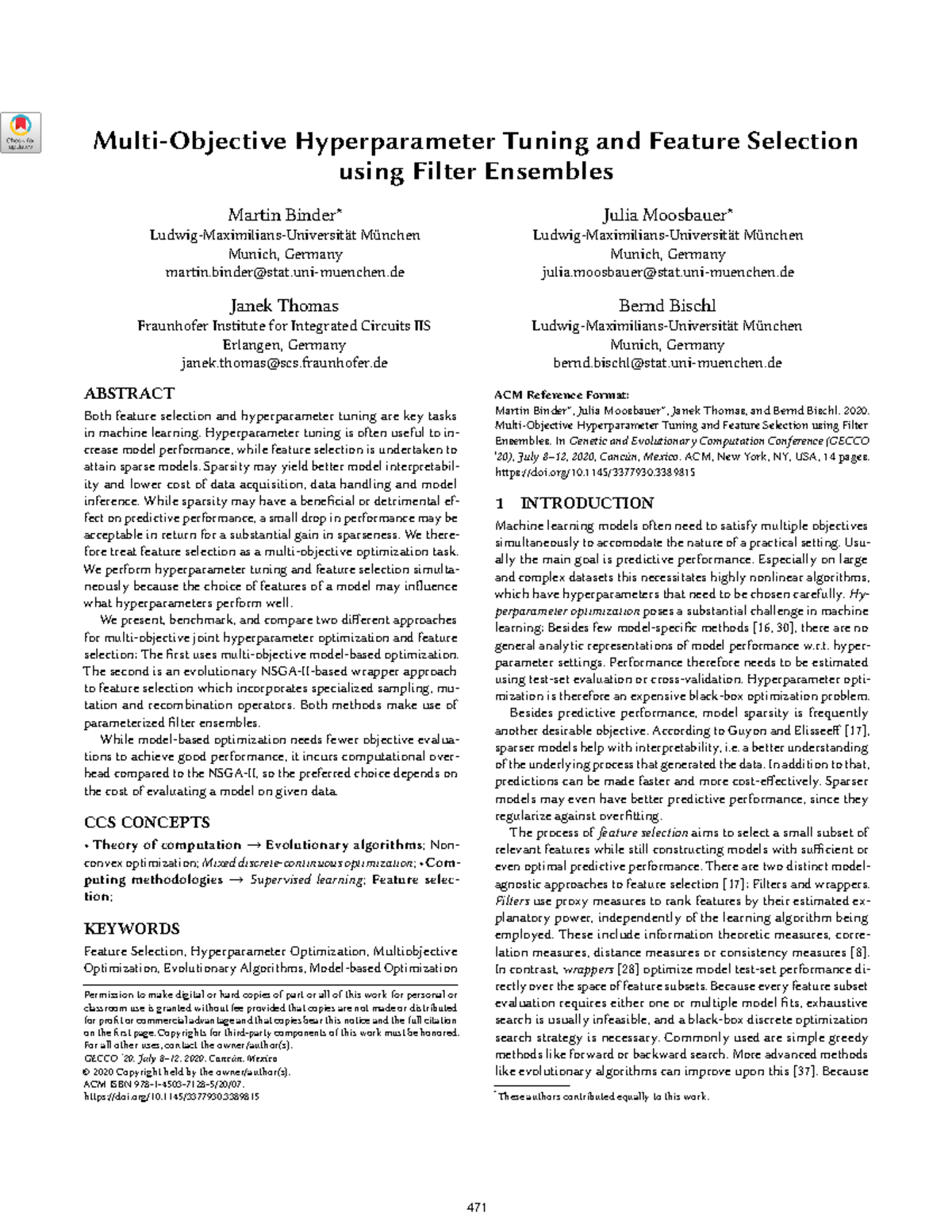 3377930 - aaaaa - Multi-Objective Hyperparameter Tuning and Feature ...